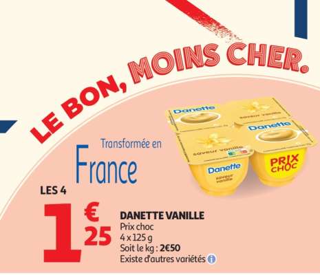 Promo DANETTE • De 1,25